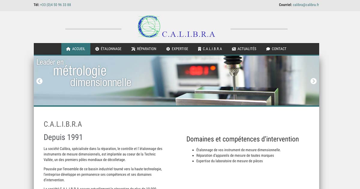 Calibra, leader en métrologie dimensionnelle